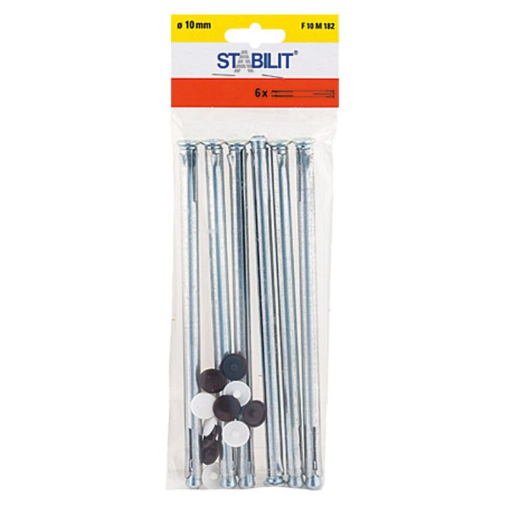KARMPLUGG STABILIT METALL 10X182MM 6STK | BAUHAUS