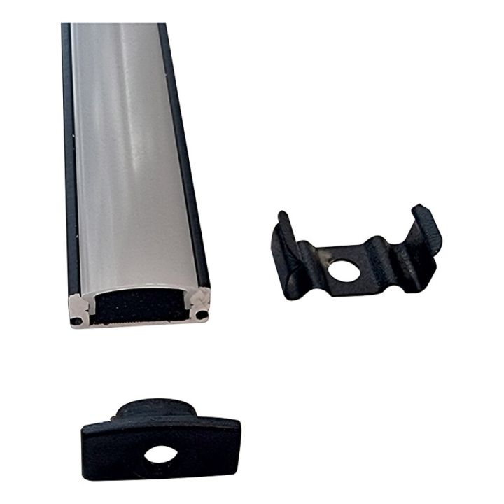 ALUMINIUMPROFIL DIRECT SIGNS LED SLIM 2M SVART | BAUHAUS