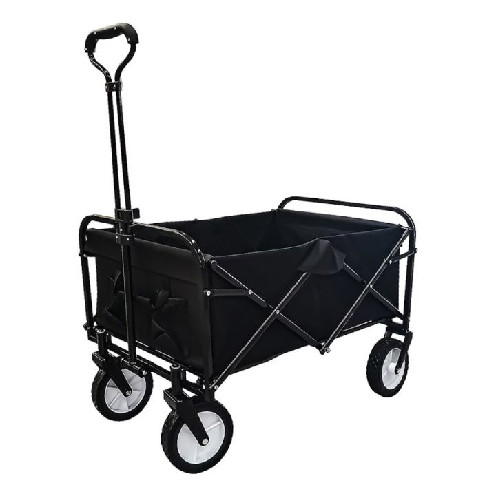TRILLEVOGN SAMMENLEGGBAR 90X51X57,5CM SVART | BAUHAUS