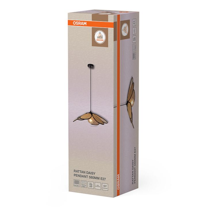 PENDELLAMPE OSRAM DAISY 58CM ROTTING | BAUHAUS