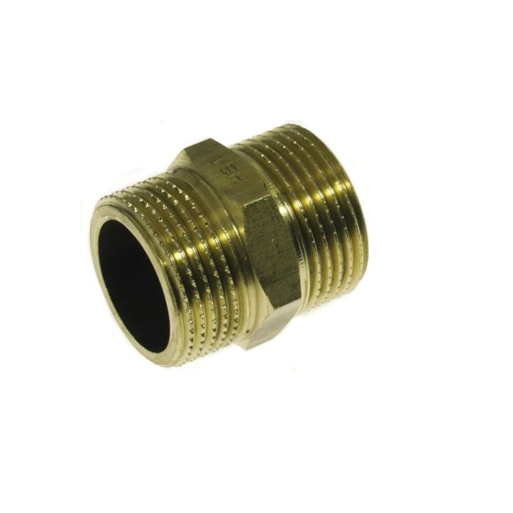 DOBBELNIPPEL MESSING 1/2" | BAUHAUS