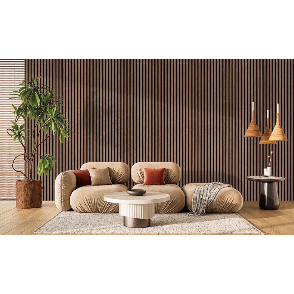 AKUSTIKKPANEL STANDARD VALNØTT 2400X520X18MM | BAUHAUS